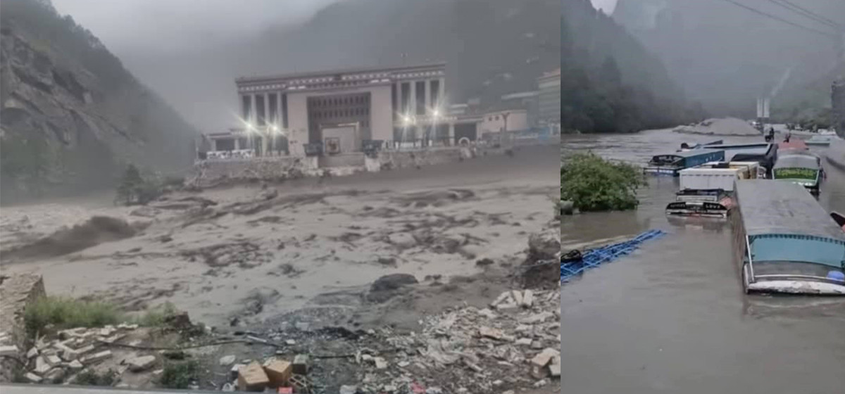 रसुवा बाढीमा फसेका ५० जनाको उद्धार